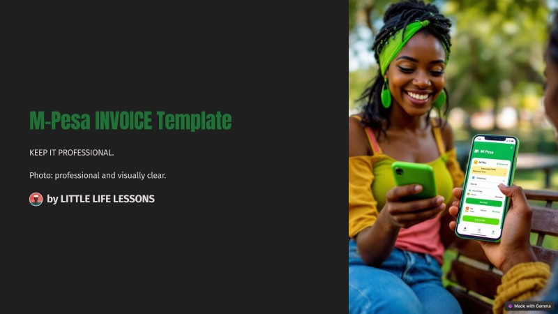 Buy Editable M-pesa invoice template by ForU HUB on Selar