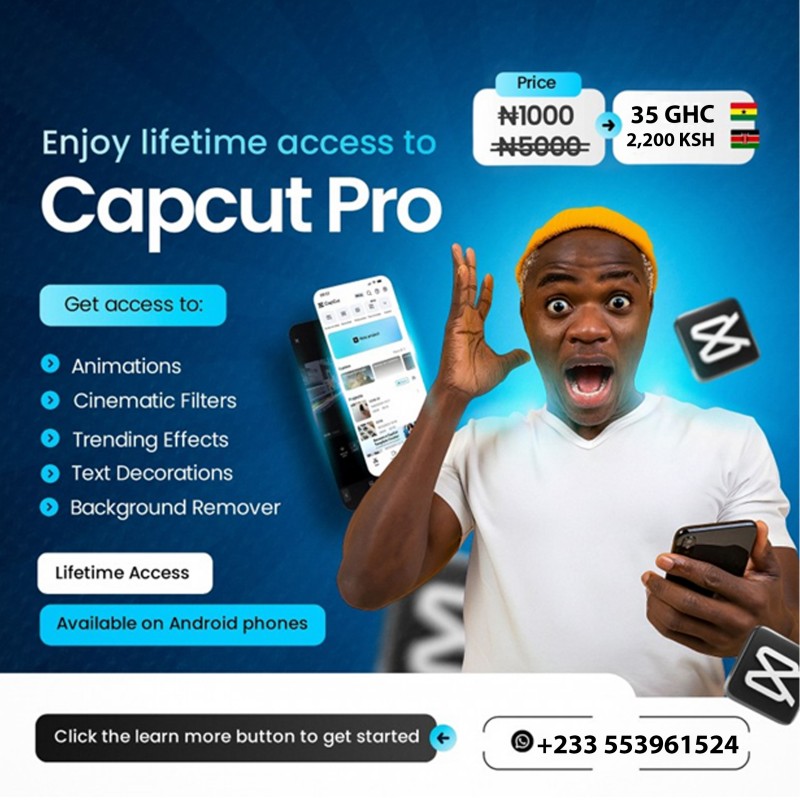 Buy CapCut Pro by FOG DIGITALS on Selar