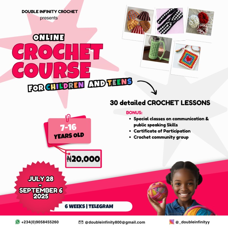 Buy Crochet Course for Children and Teens by Double Infinity Crochet on ...