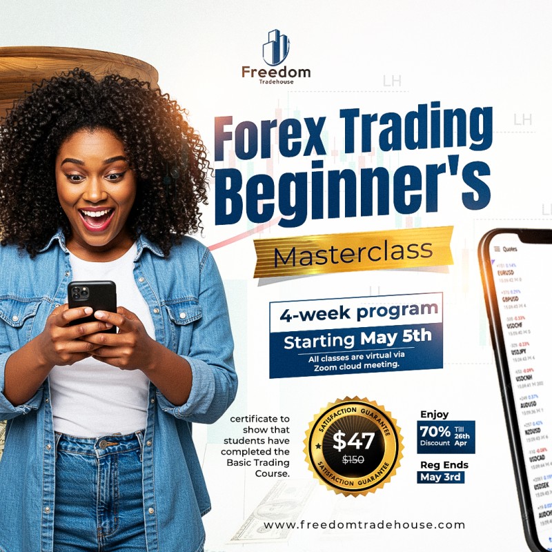 Buy FOREX BEGINNERS MASTERCLASS | MAY SESSION by Freedom Tradehouse on Selar