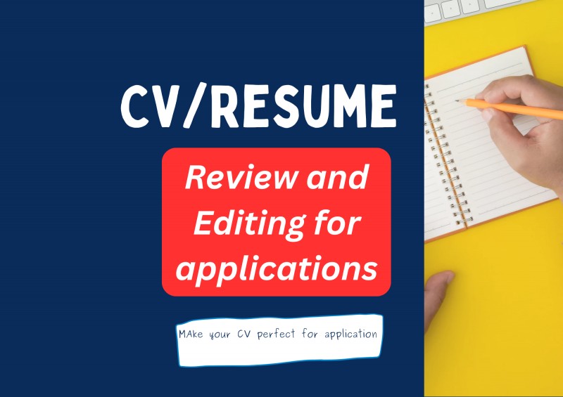 Buy CV/Resume Review and Editing for University and Scholarship ...