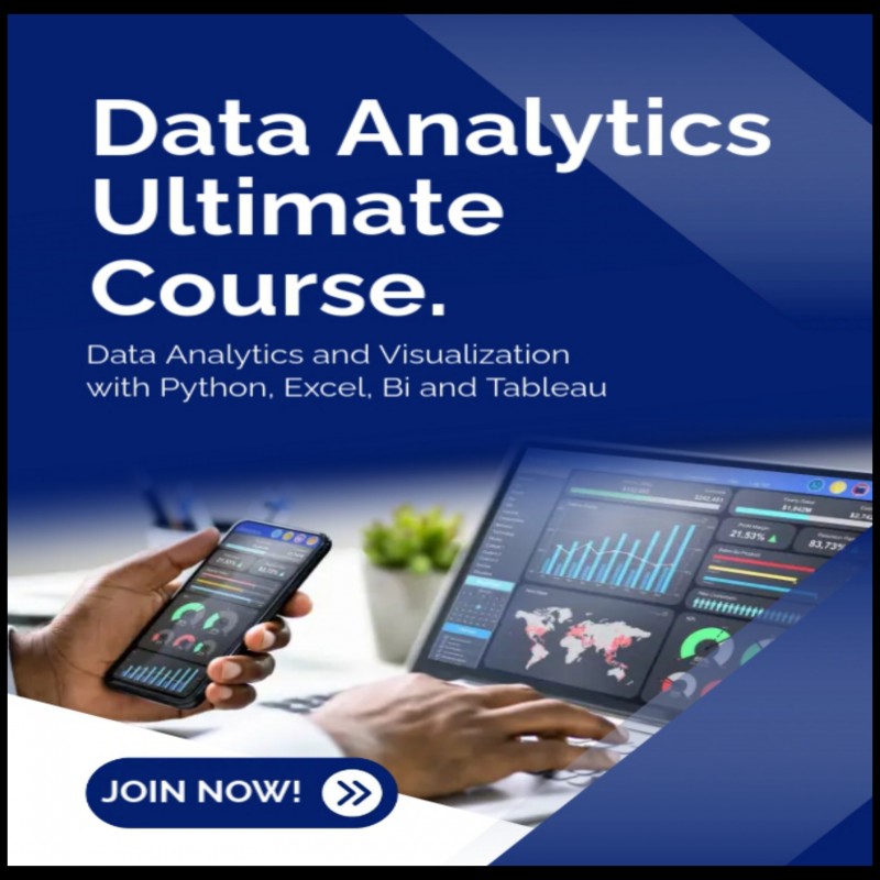Buy Data Analytics and Visualization with Python, Excel, Bi and Tableau Ultimate Course by ...