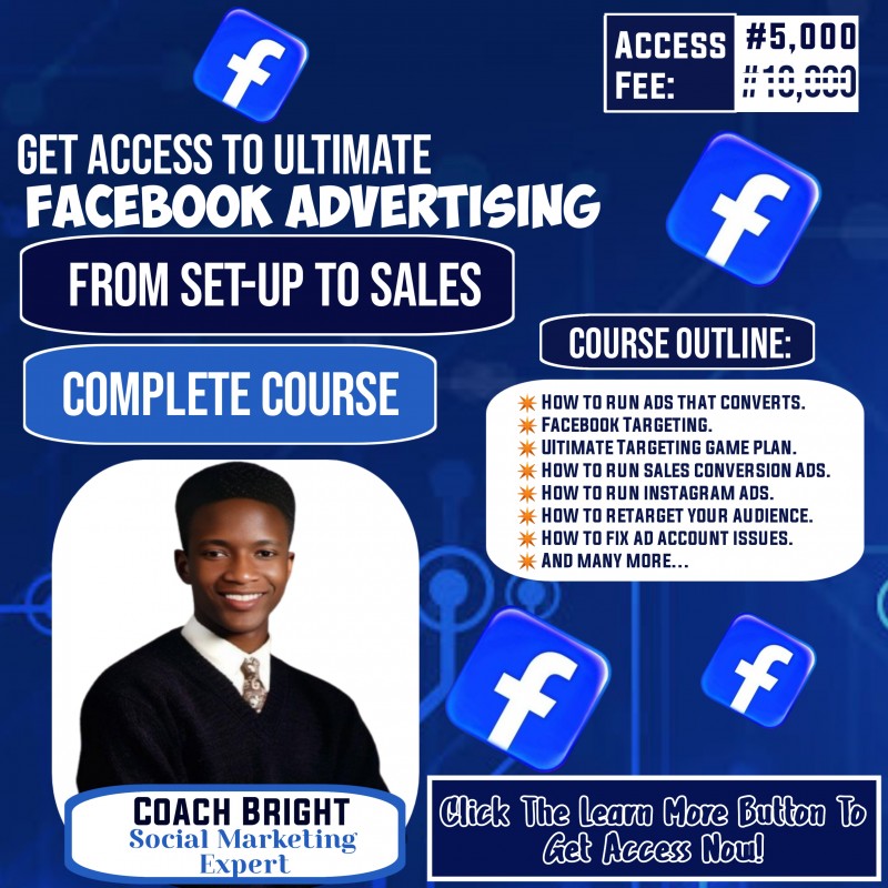 Buy FACEBOOK ADS COURSE || From Set-up to Sales by GETDEPRO || Digital ...
