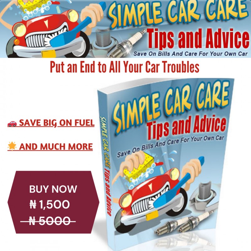 Buy Simple Car Care Tips and Advice by Godwill U on Selar