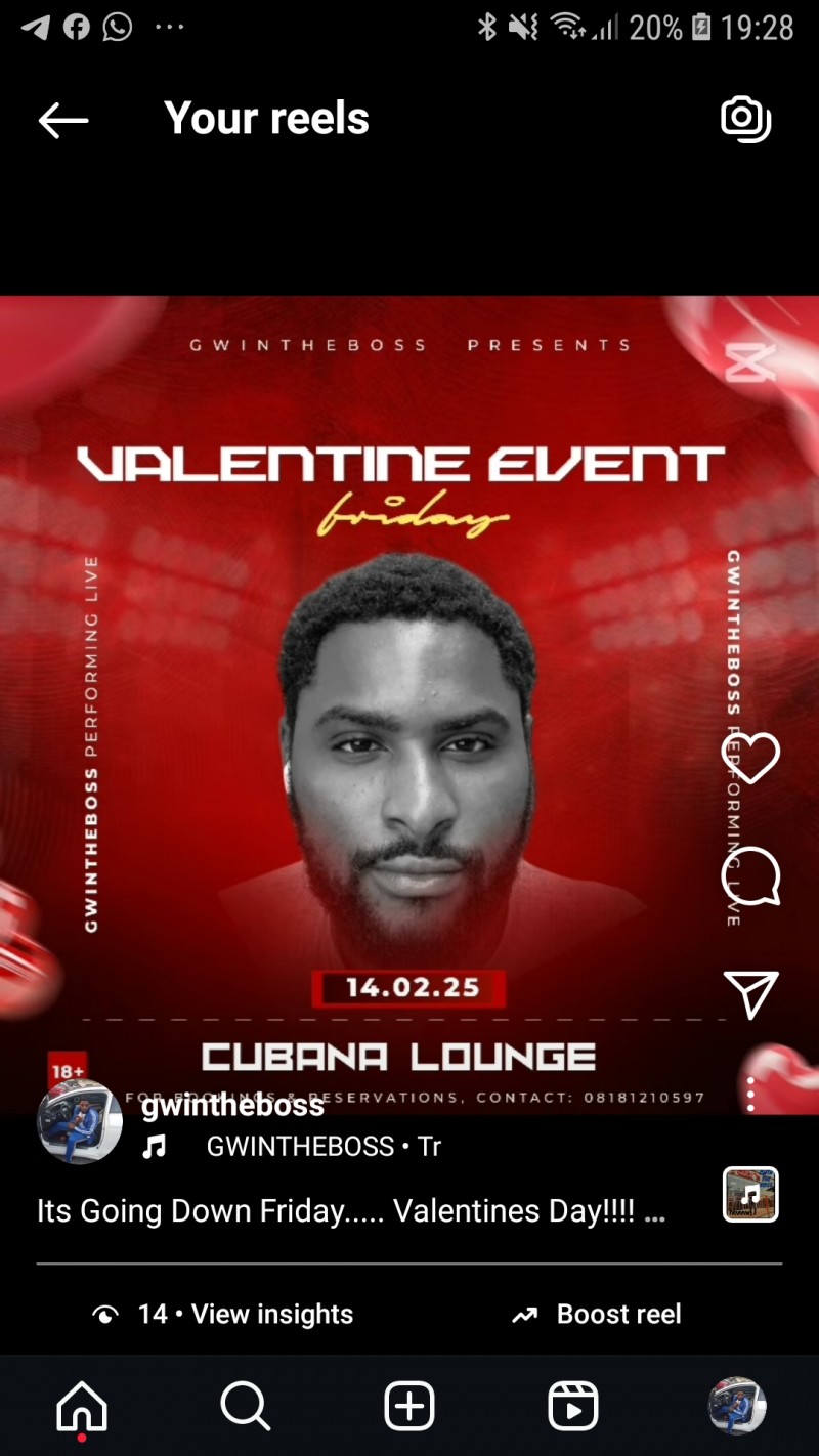 Buy GWINTHEBOSS LIVE SHOW CUBANALOUNGE by Godwin Odu on Selar