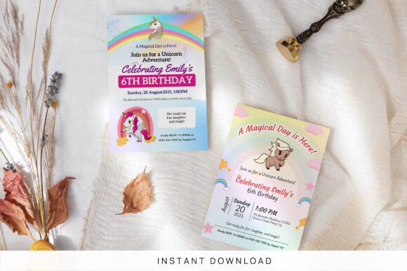 Buy Unicorn-Rainbow-Girls-Birthday-Party by GREATER MEDIA GROUP on Selar