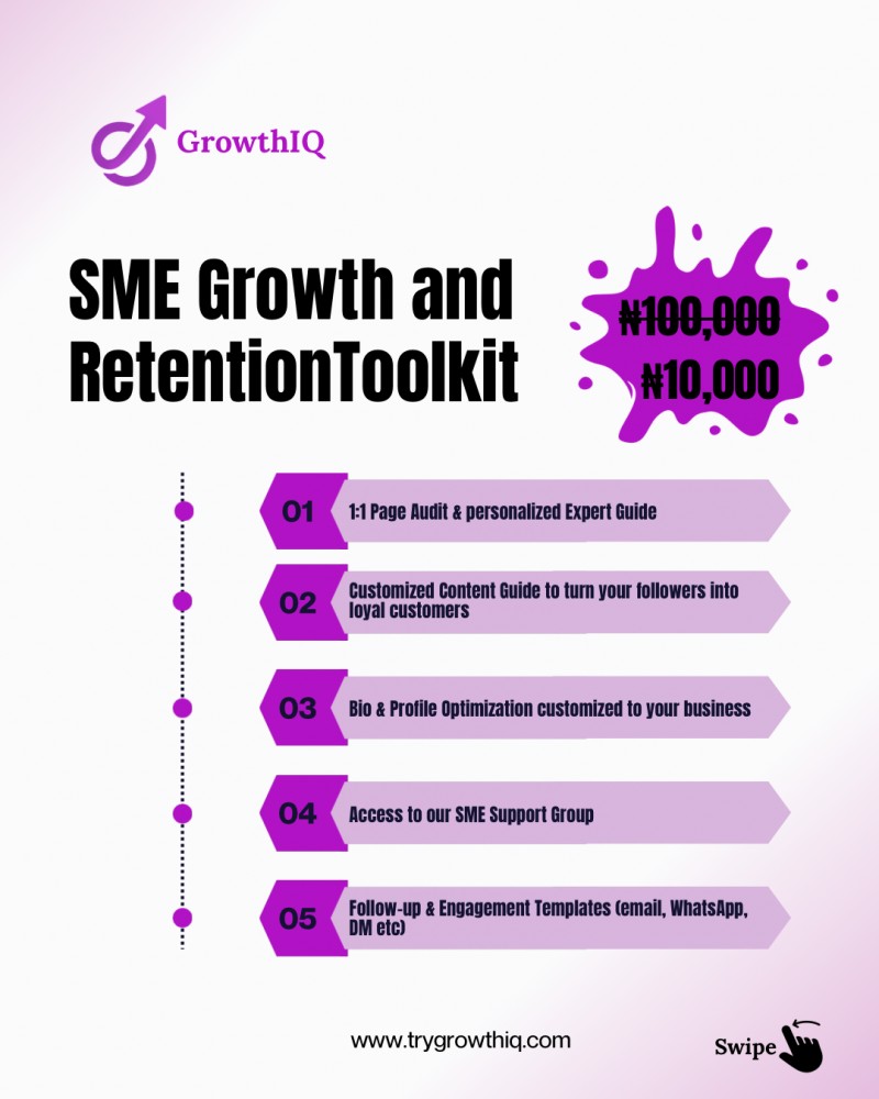Buy SME Retention & Growth Toolkit by GrowthIQ on Selar