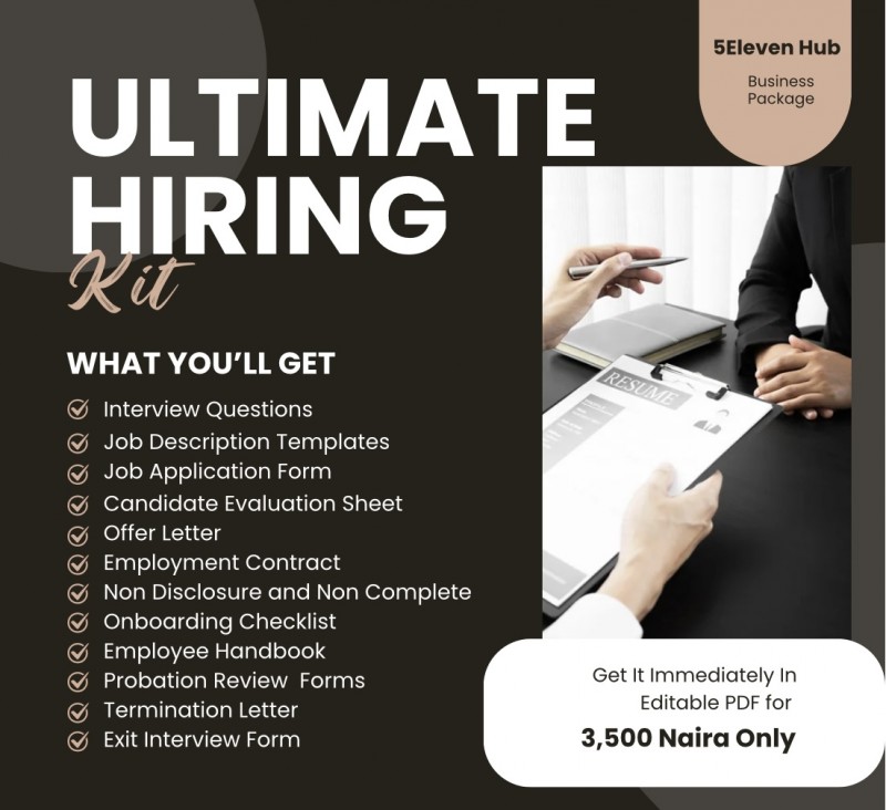 Buy The Ultimate Hiring Kit by Hafsah Umar on Selar
