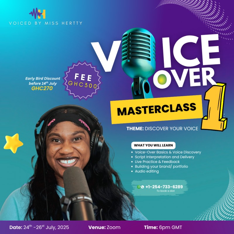 Buy Voice Over Masterclass by Henrietta Agyekum on Selar