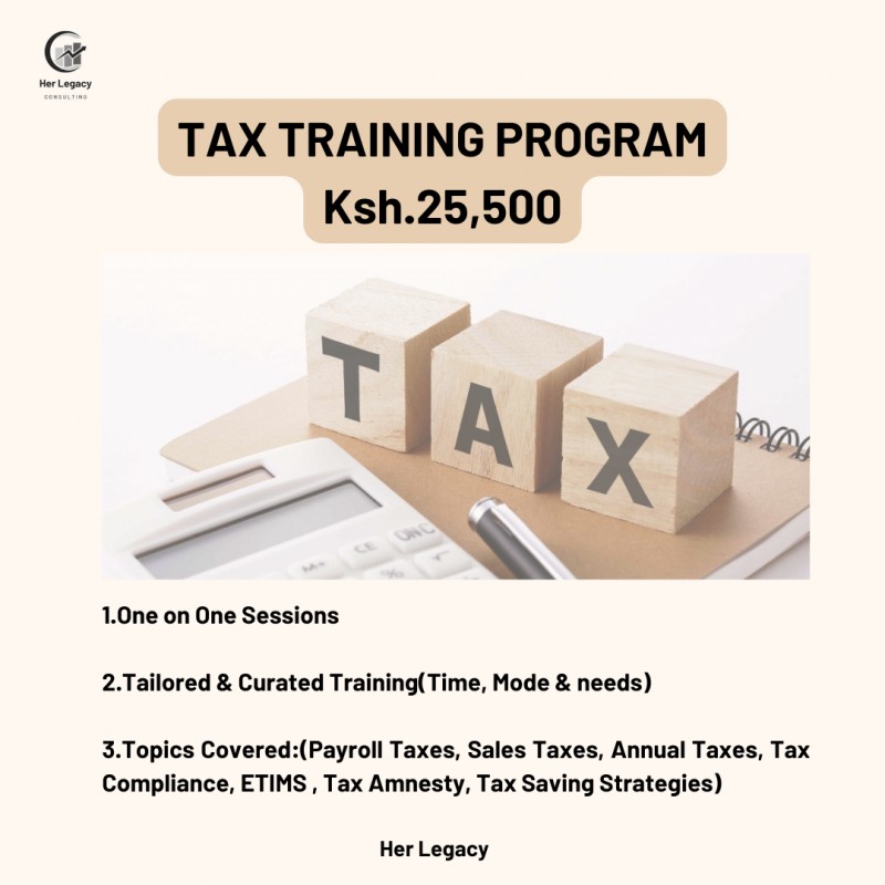 Buy Tax Training by Her Legacy Consulting on Selar