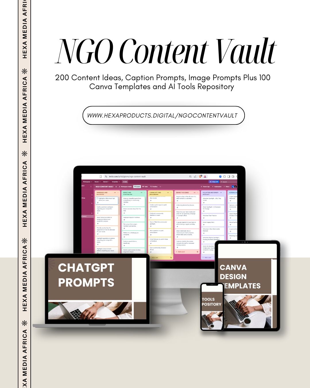 Buy NGO Content Vault by Hexa Media Africa on Selar