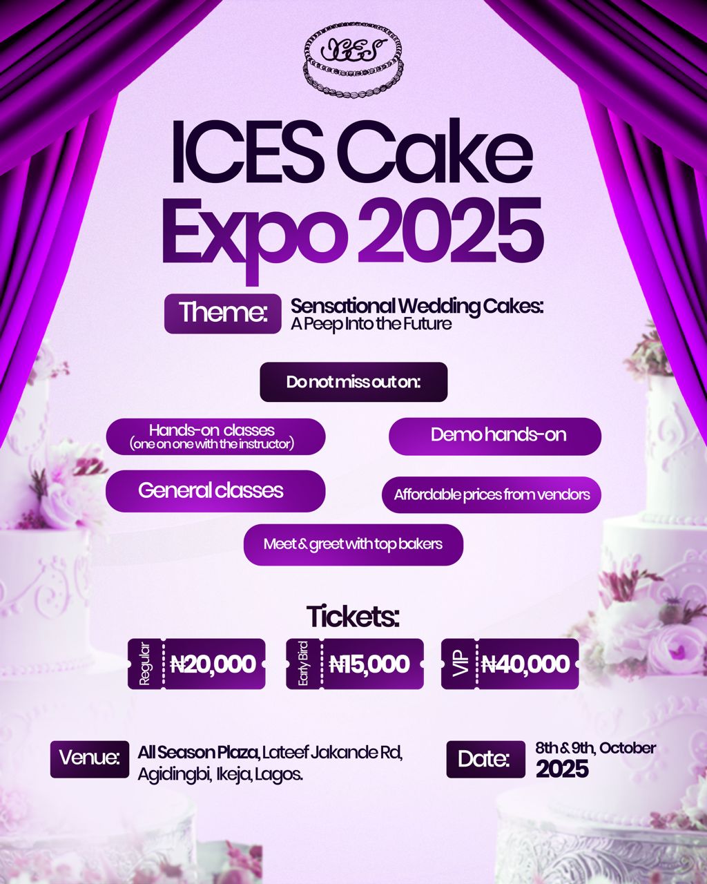 Buy ICES CAKE EXPO 2025 by ices Nigeria on Selar