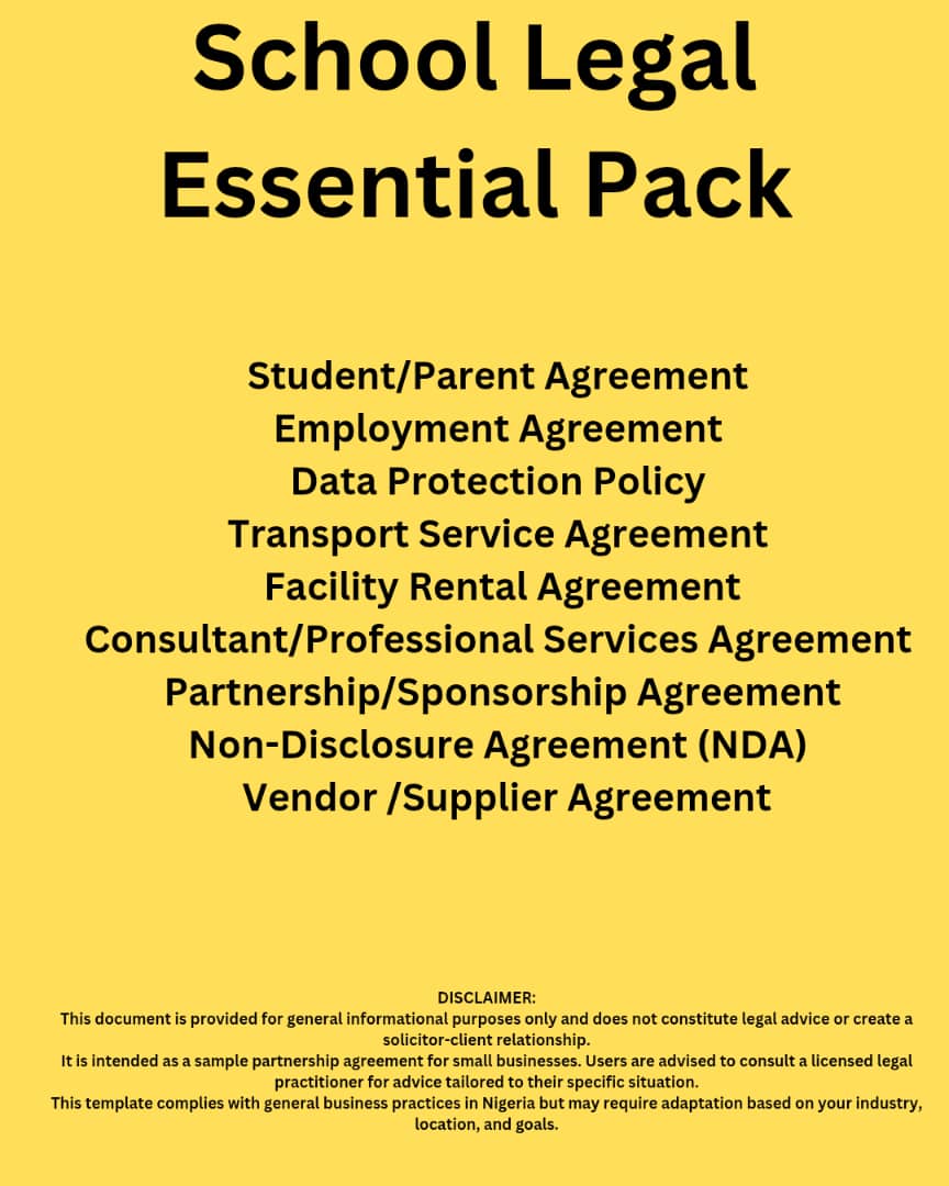 Buy School Legal Essential Pack by Ifedolapo Esan on Selar