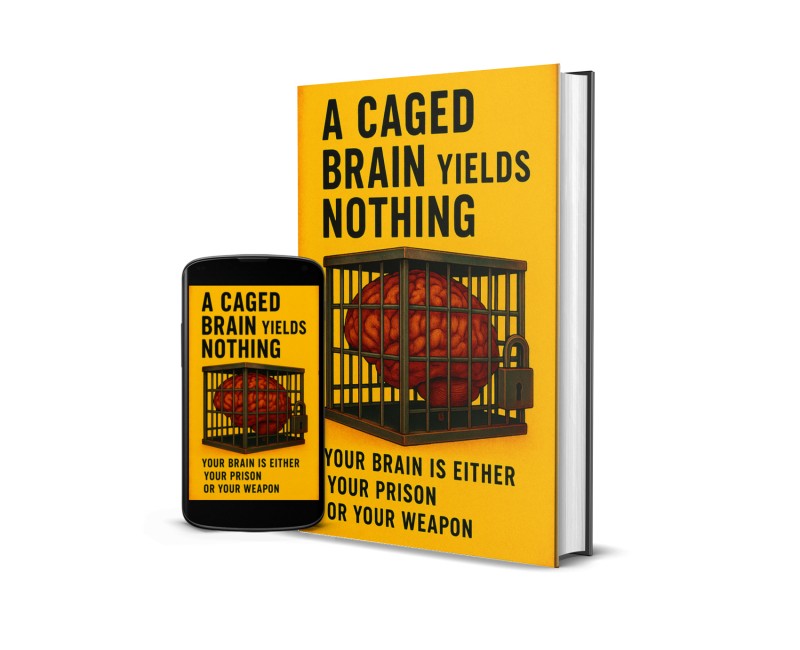Buy A CAGED BRAIN YIELDS NOTHING - YOUR BRAIN IS EITHER YOUR PRISON OR ...