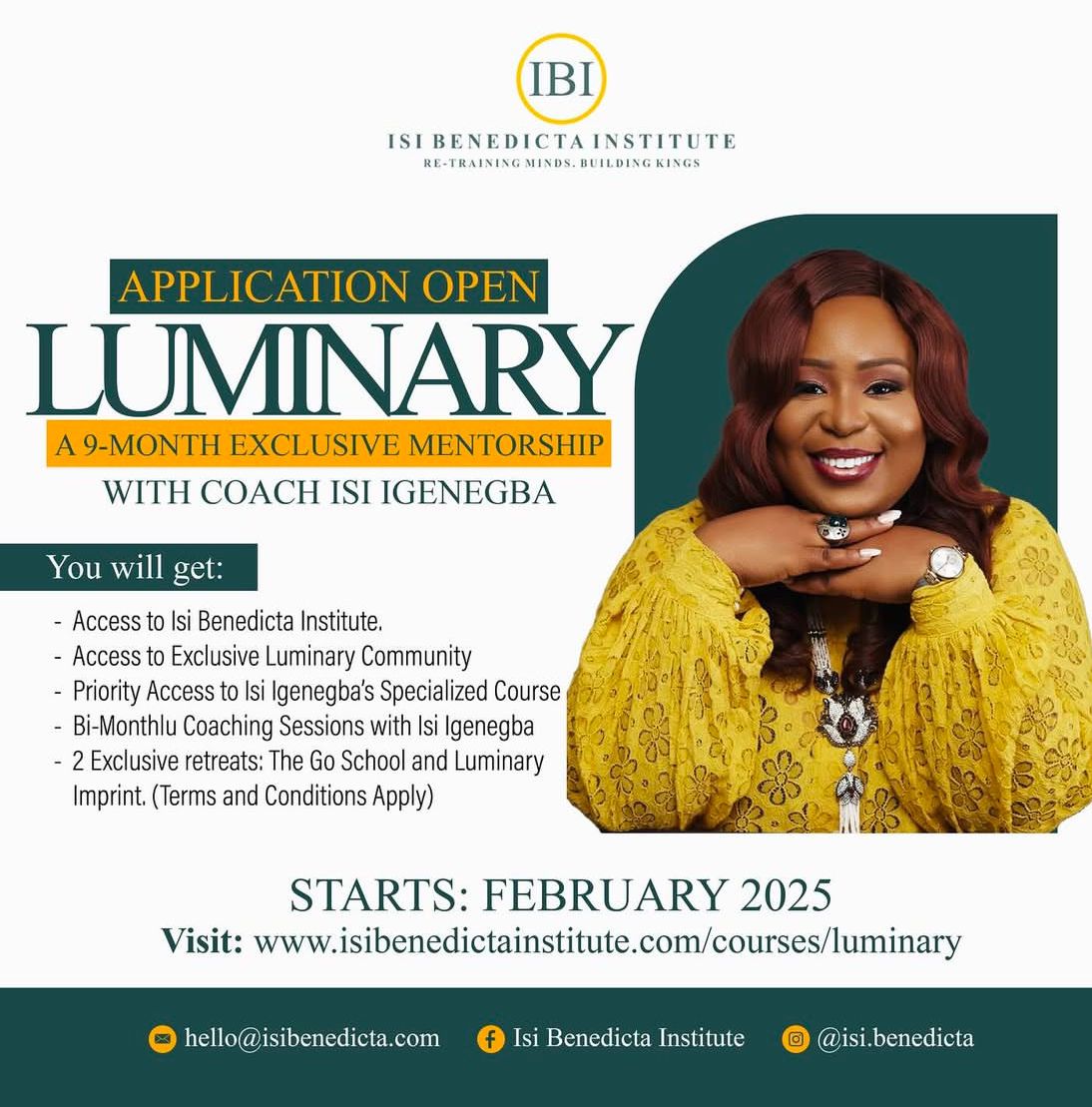 Buy Luminary 2025 Payment by Isi Benedicta Institute on Selar