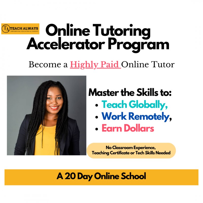Buy Online Tutoring Accelerator Program. by Jennifer Esharegharan on Selar