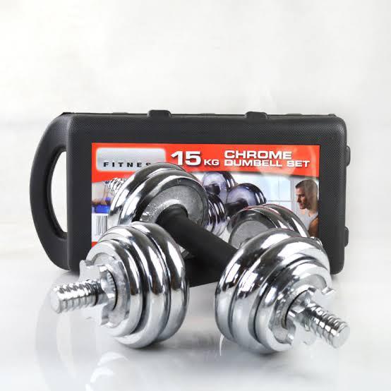 Buy 15kg Dumbbell Set With Carry Box By Resonance Fitness On Selar