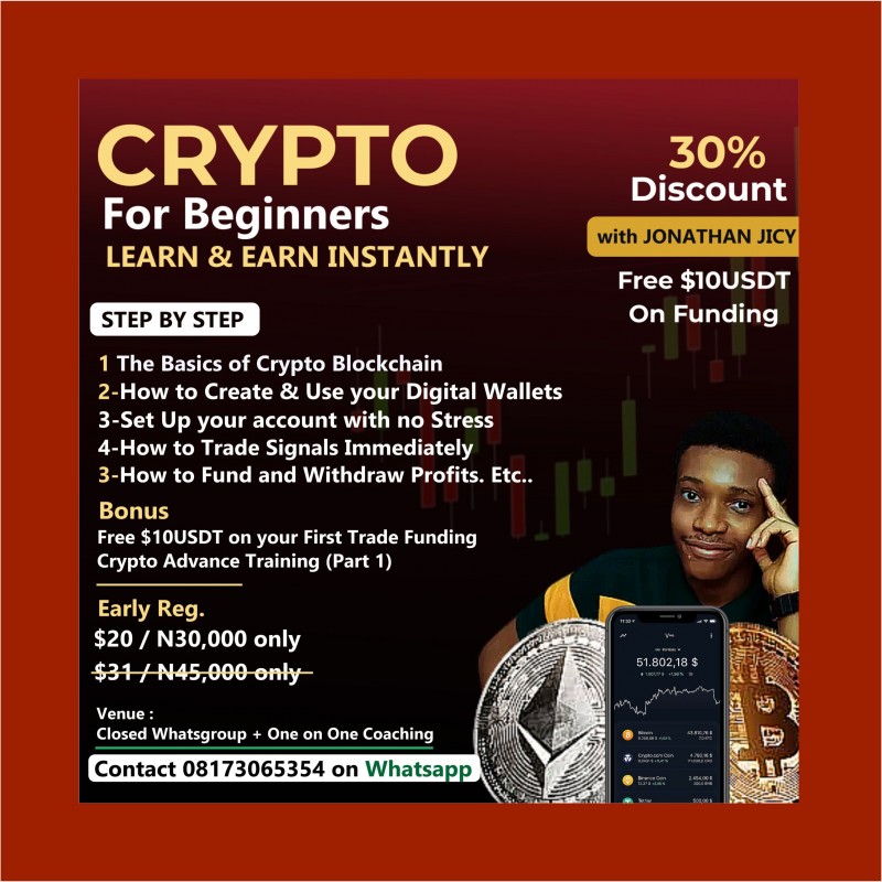 Buy Crypto for Beginners (4 Weeks Intensive Training) by @Jicy Inspires. on Selar
