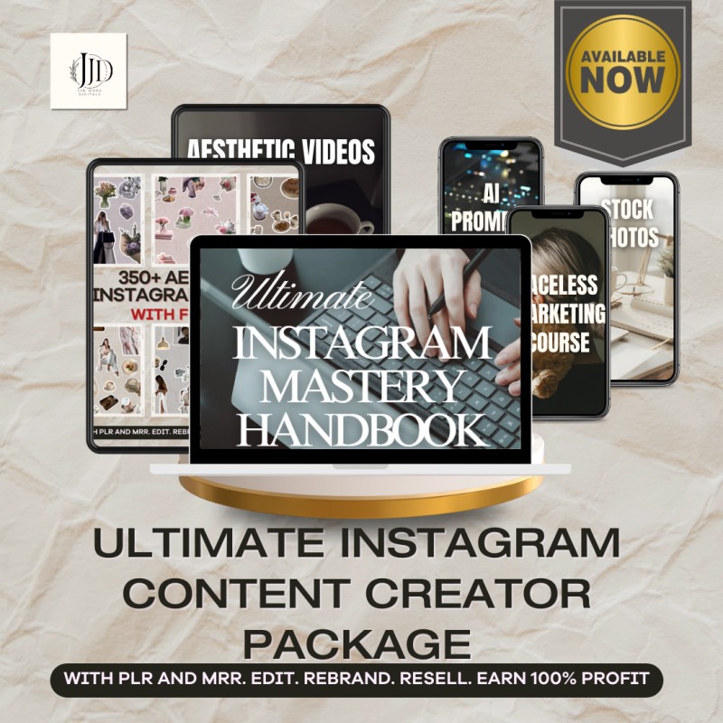 Buy ULTIMATE Instagram Content Creator Package with Free Aesthetic stickers Stock Photos ...