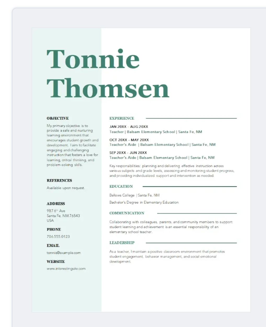 Buy Entry-level Teacher CV Template by Job Hub Solutions Africa on Selar