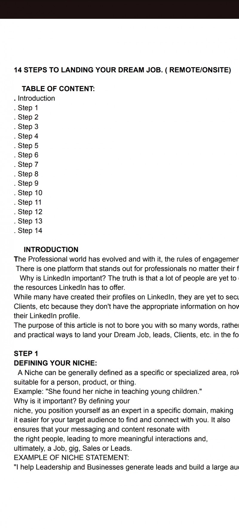 Buy Simple Steps to Landing your Dream job On LinkedIn by Joseph Umoh ...