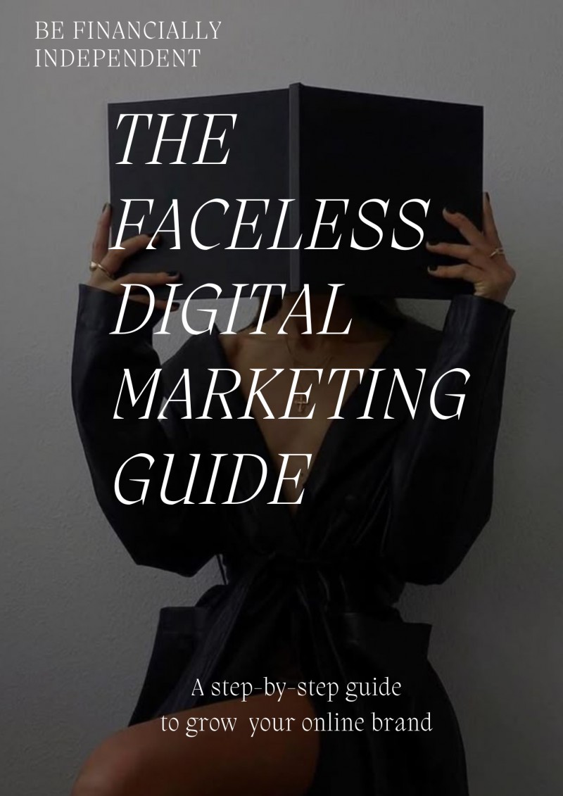 Buy THE FACELESS DIGITAL MARKETING GUIDE by Be Financially Independent on Selar