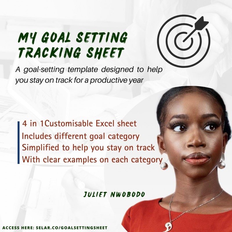 Buy My Goalsetting Tracking Template by Juliet Nwobodo on Selar