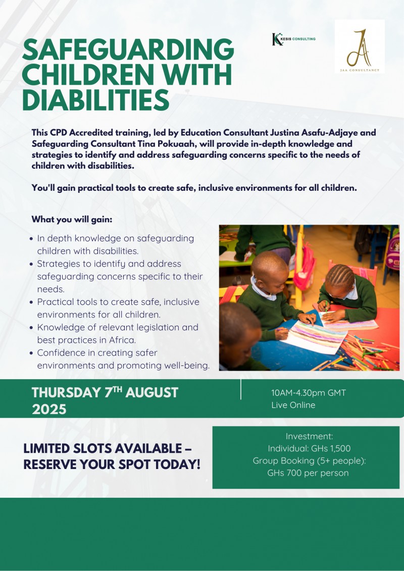 Buy Safeguarding Children With Disabilities One day Training by Justina ...