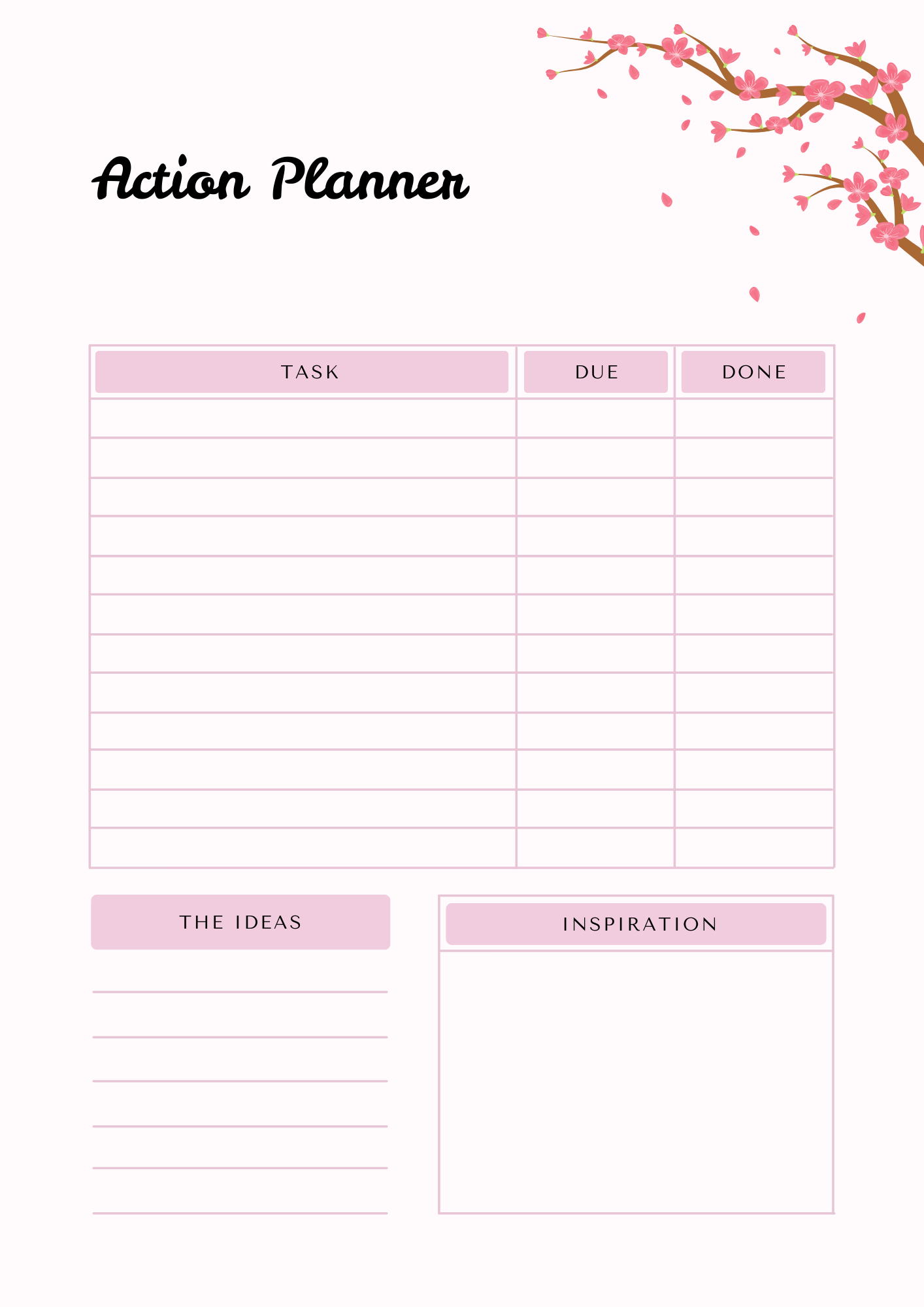 Buy Pink Feminine Daily Planner by KALU JOY on Selar