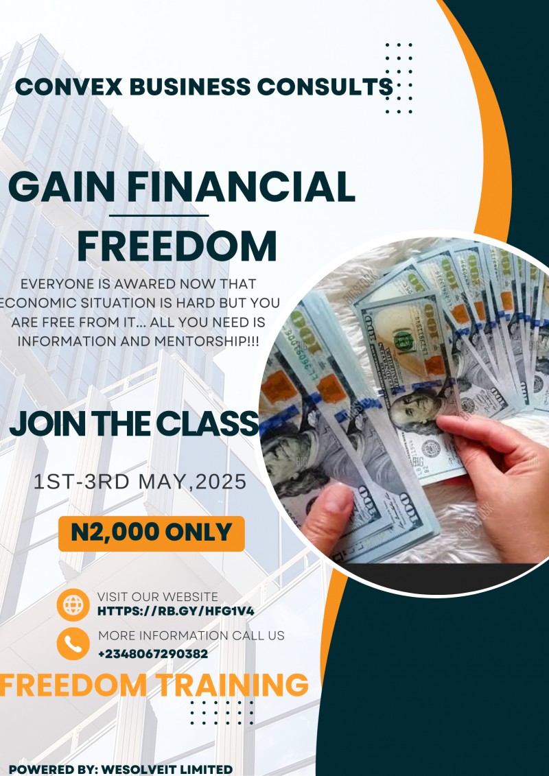 Buy 2025 FINANCIAL FREEDOM MASTER CLASS by Convex Business Consults on Selar