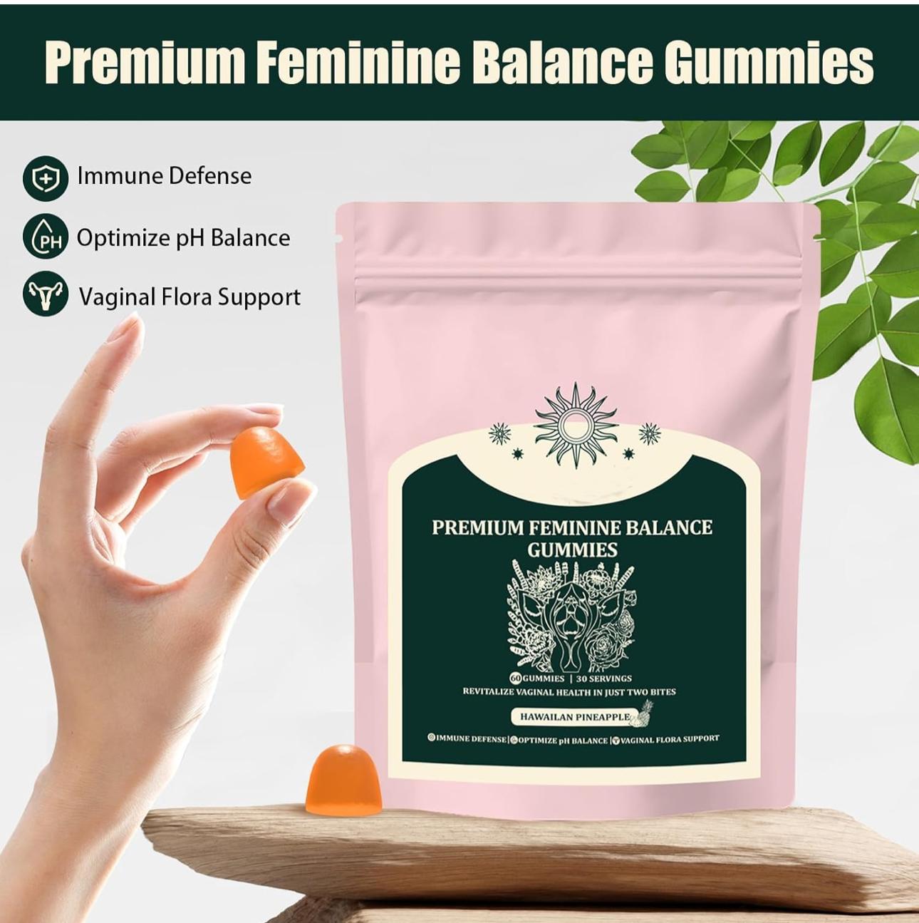 Get Premium Feminine Balance Gummies by Khanyisa Organics on Selar