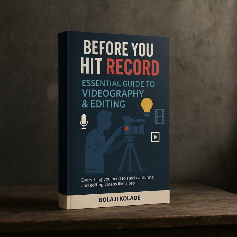 Buy Before You Hit Record: Essential Guide to Videography & Editing by Kolade Bolaji James on Selar