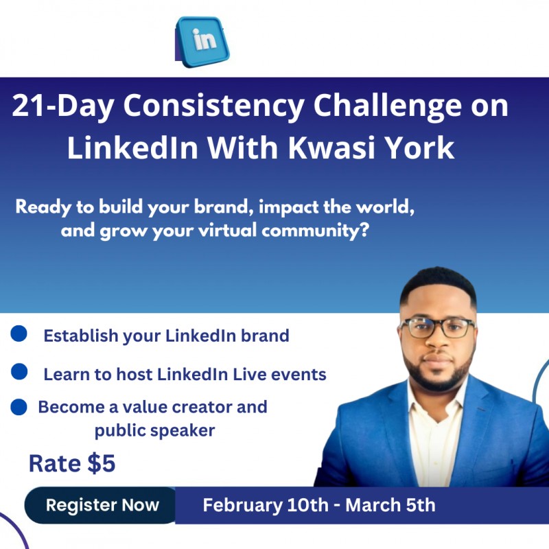 Buy 21 days Consistency challenge with Kwasi York by KWASI M. YORK on Selar