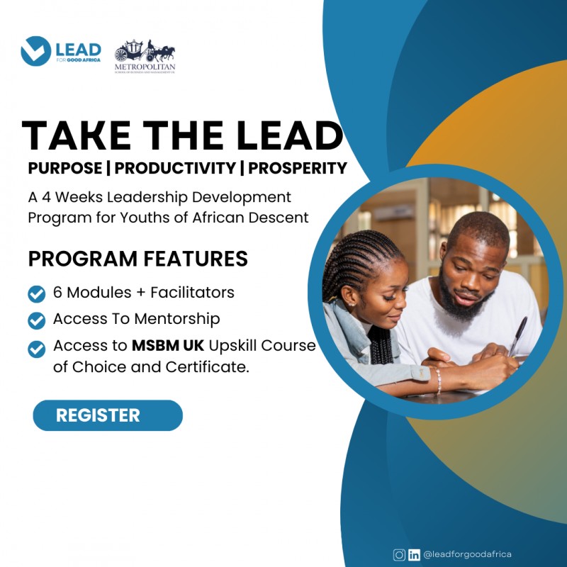 Buy Take The Lead Commitment Fee by Lead For Good Africa on Selar