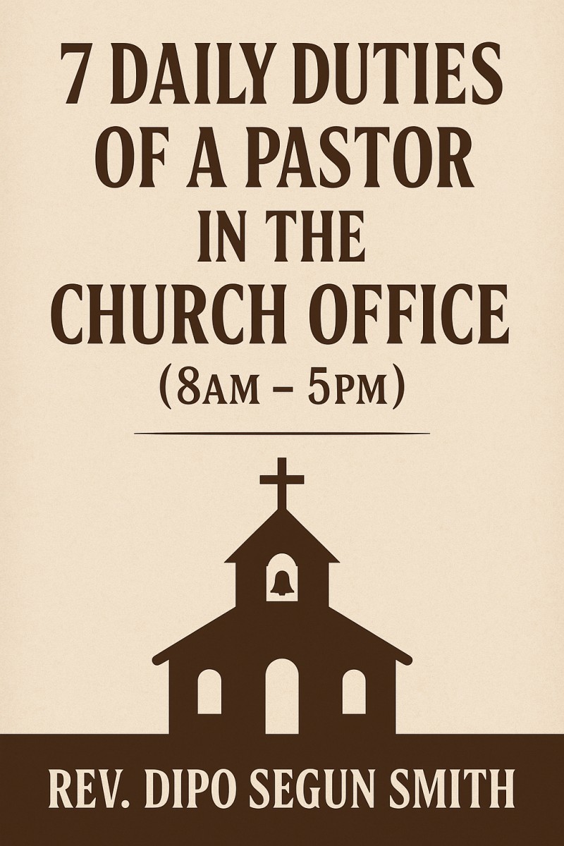 Buy 7 Daily Duties of a Pastor in the Church Office (8am - 5pm) by on Selar