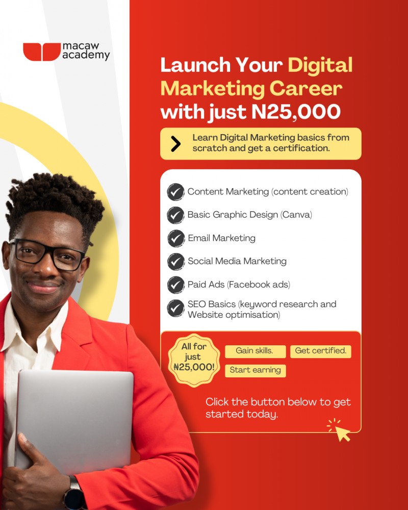 Buy Digital Marketing Beginner Course by Macaw Academy on Selar