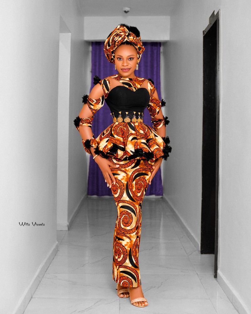 Buy Elegant Ankara Masterpiece (Skirt and Blouse) by MayJoan Designs on ...