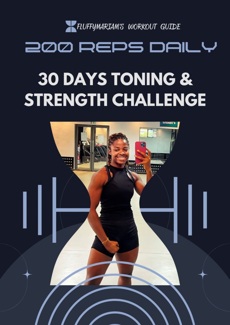 Buy 30 DAYS TONING & STRENGTH CHALLENGE (200 REPS DAILY) by Mariam Ladejobi on Selar