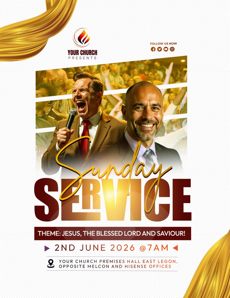 Buy PSD CHURCH FLYER TEMPLATE by Classic Designs on Selar