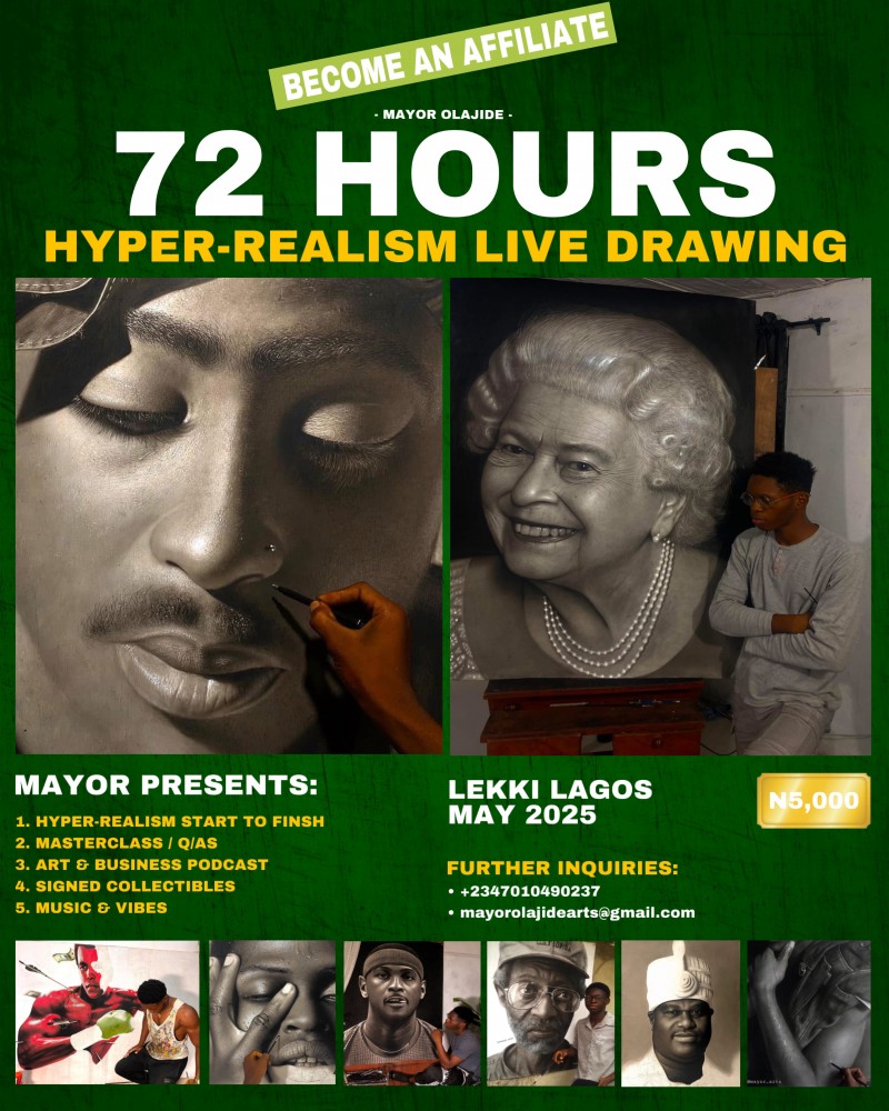 Buy Ticket to 72 HOURS OF NON-STOP DRAWING LIVE!!! by Mayor Olajide on ...