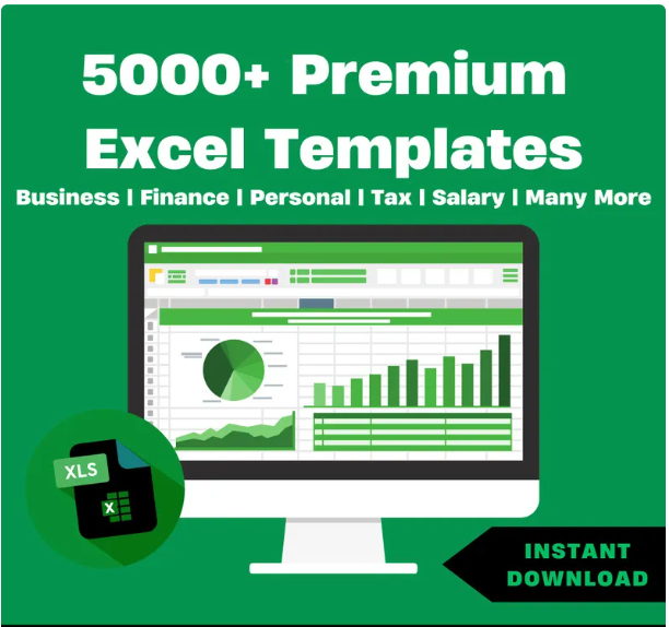 Buy Premium Excel Templates | Business | Savings | Sales | MRR | Resell ...
