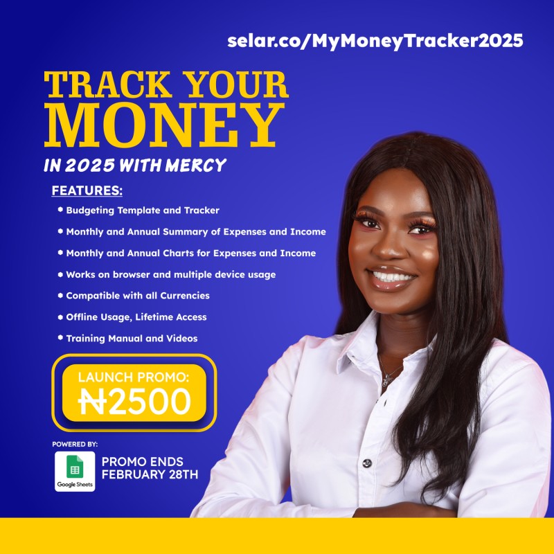 Buy Money Tracking Template 2025 by Mercy Folayan on Selar