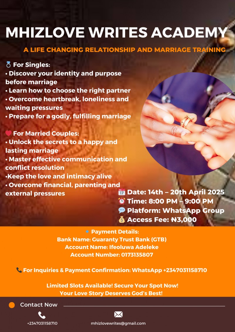 Buy RELATIONSHIP AND MARRIAGE TRAINING by Mhizlove Writes on Selar