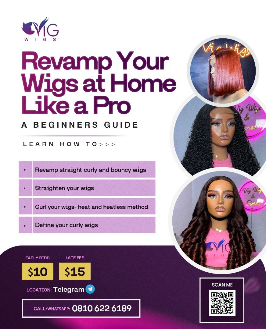 Preorder REVAMP YOUR WIGS AT HOME LIKE A PRO by Vig Wigs on Selar