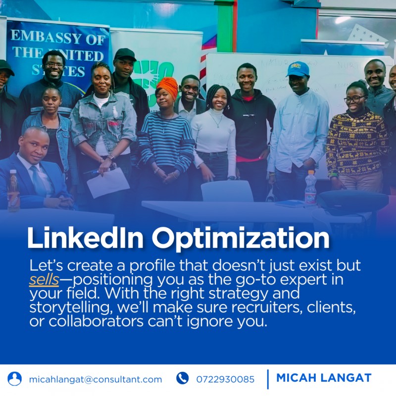 Get LinkedIn Optimization by Micah Langat on Selar