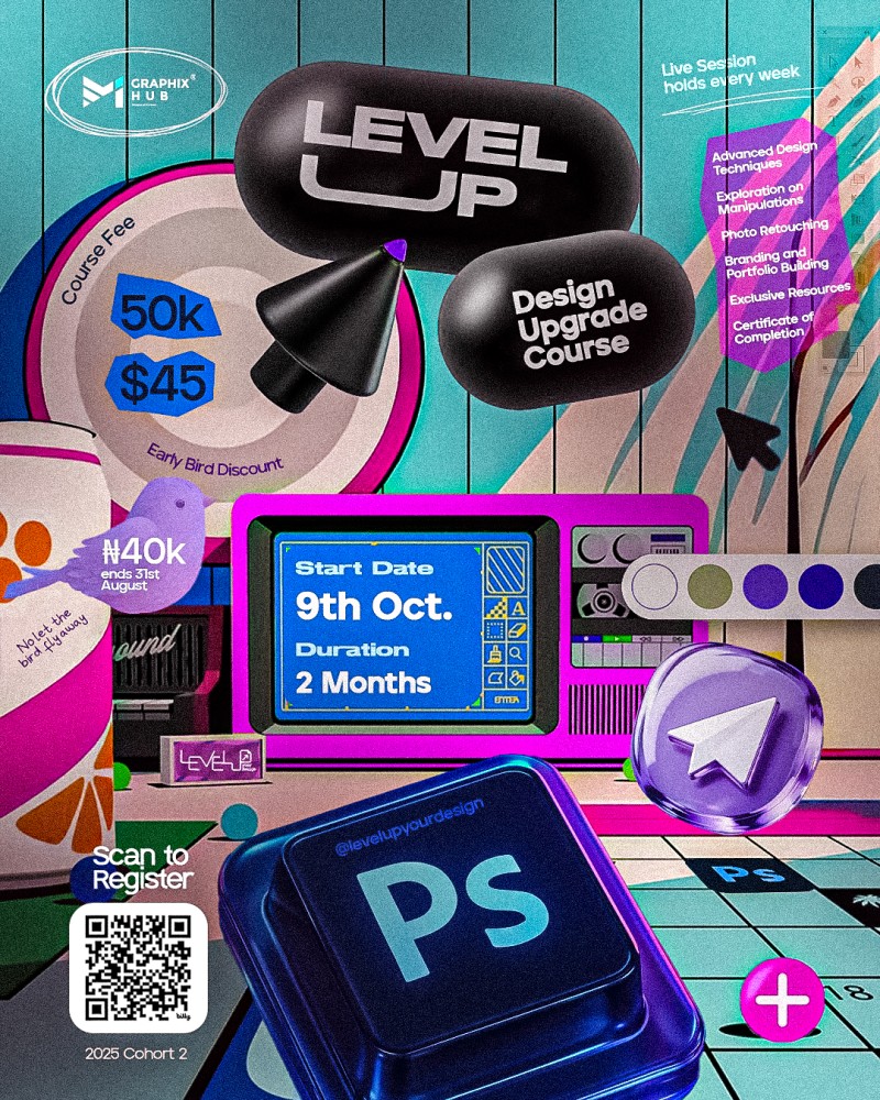 Buy Level Up (Design Upgrade Course) by MI Graphix Hub on Selar