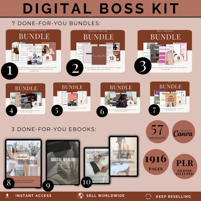 Buy Digital Boss Kit by monetizewithoak on Selar