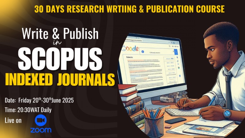 Buy 30 RESEARCH WRITING COURSE by Moses Udoisoh on Selar