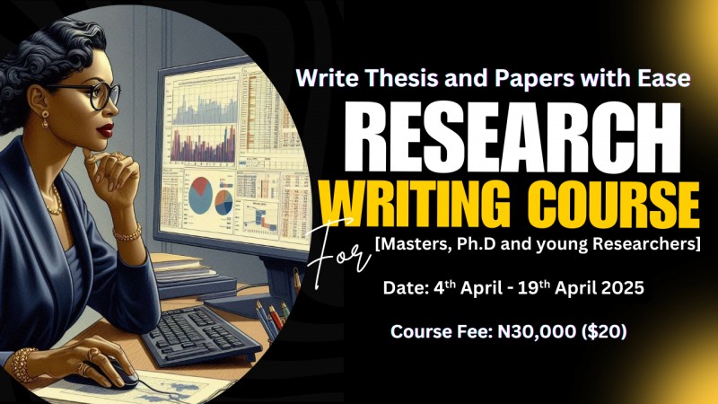 Buy RESEARCH WRITING COURSE by Moses Udoisoh on Selar