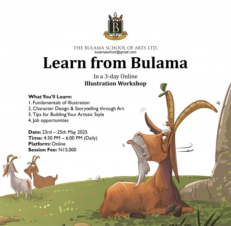 Buy LEARN FROM BULAMA In a 3-day Online Illustration Workshop by ...